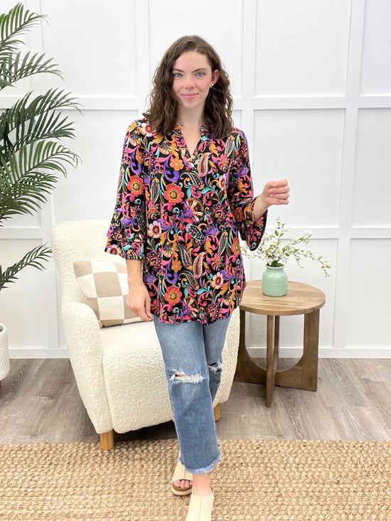 Dear Scarlett Paradise Chic Lizzy Bell Sleeve Top – Mint Pineapple Boutique