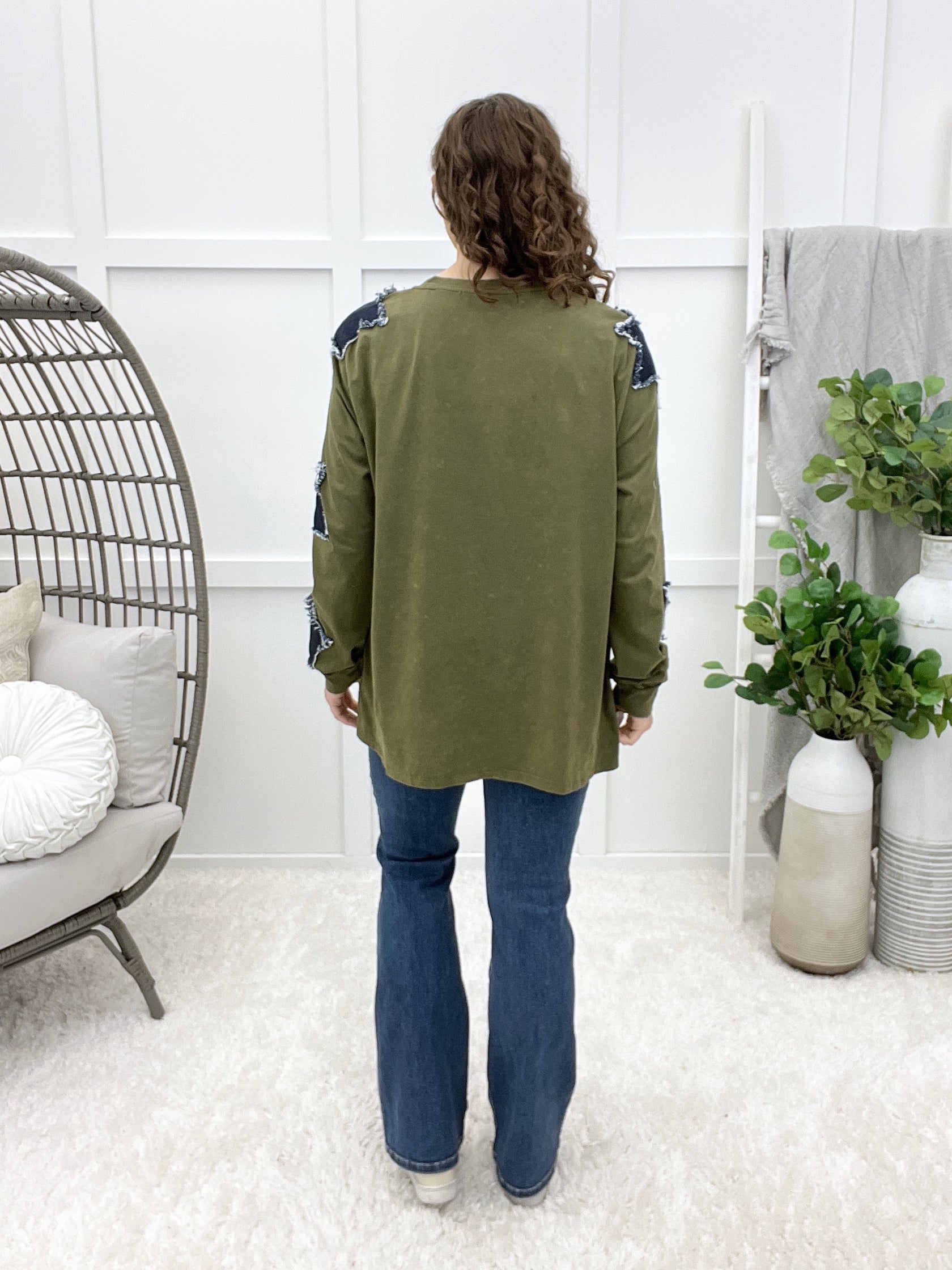 One Night Only Top - Army Green – Mint Pineapple Boutique